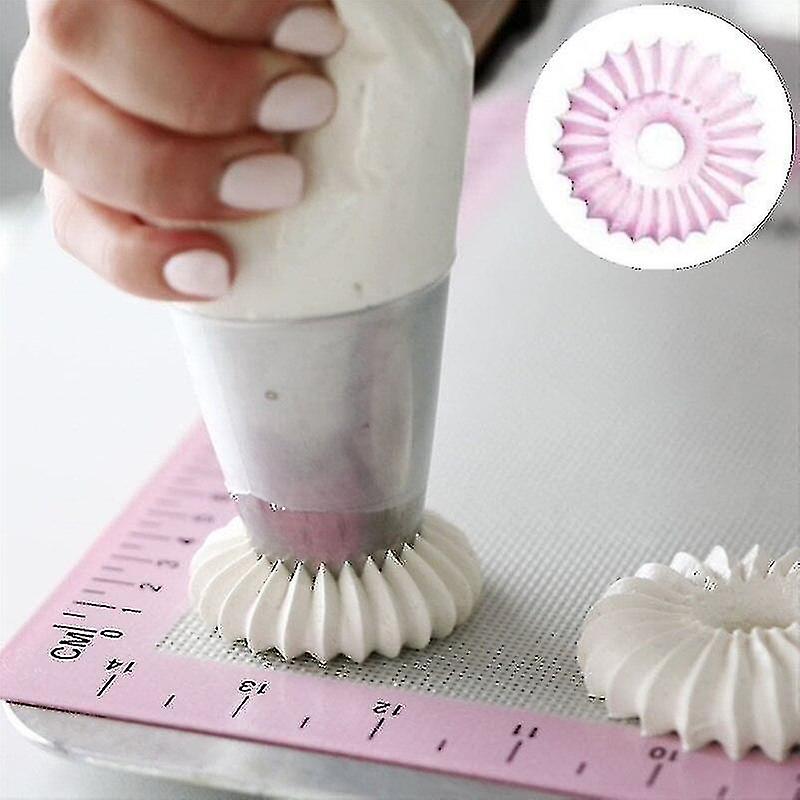 Set Of 2 Ring Cookie Mould Icing Point Tip Nozzle Cake Pastry Baking ...