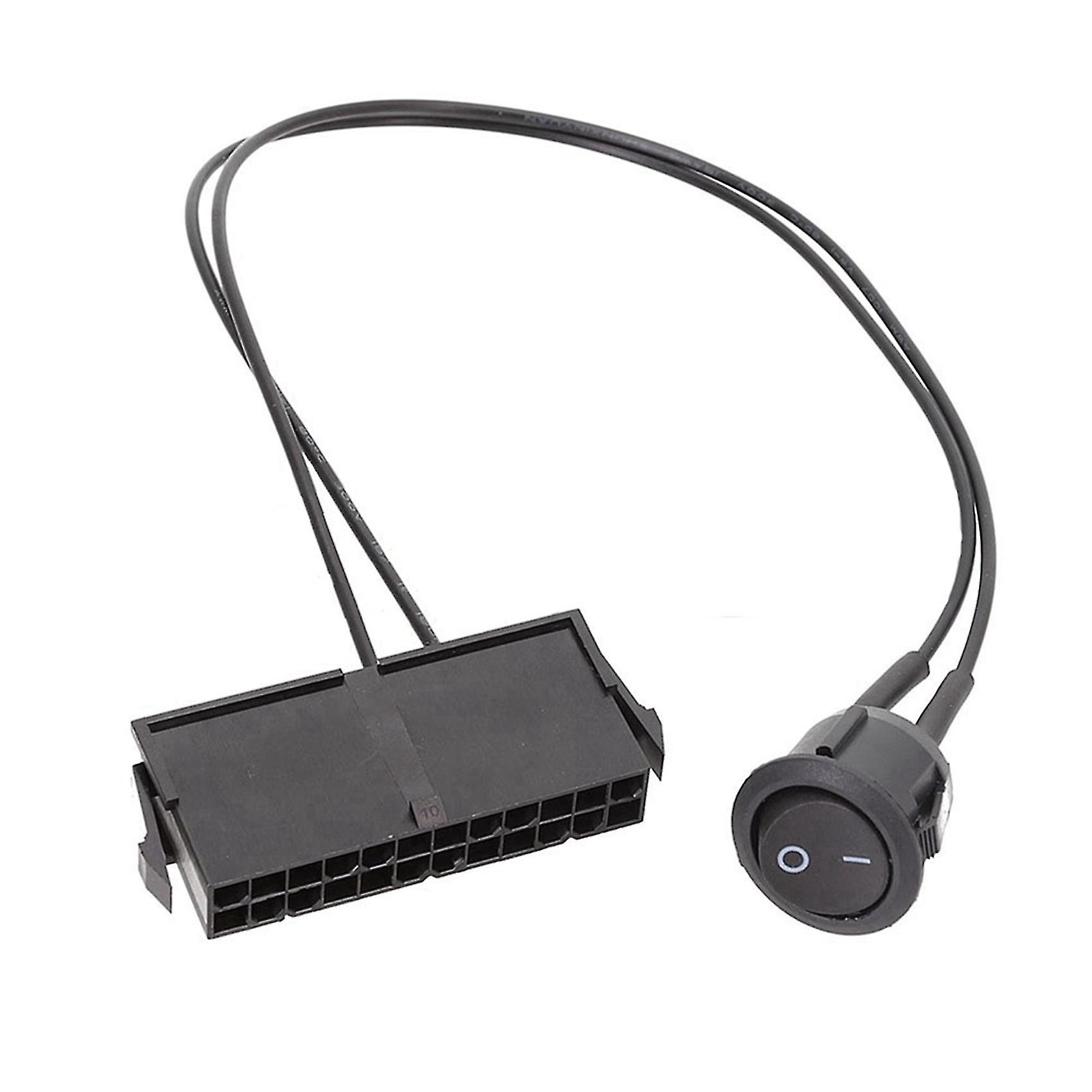 2x 24 Pin Female Atx Psu Supply Tester Start Up Jumper On Off Switch ...