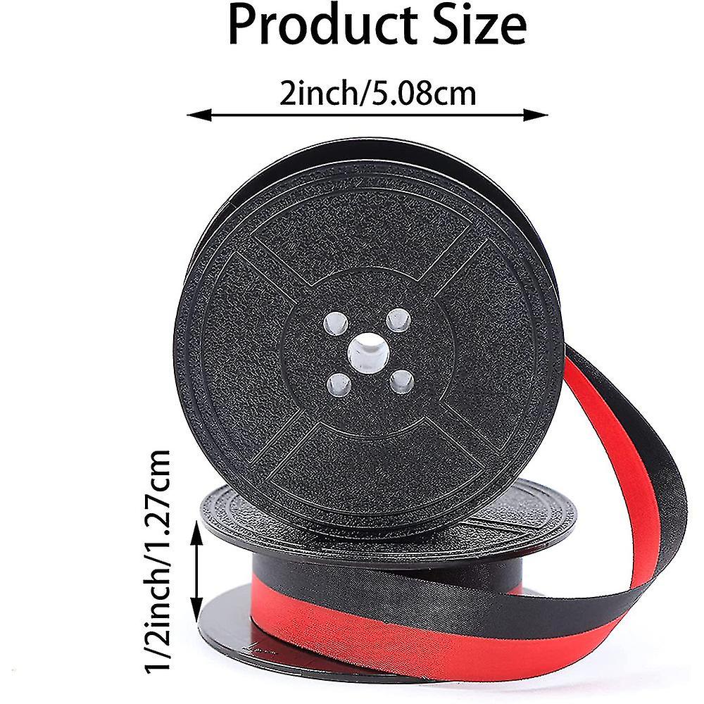 6pack Typewriter Ribbon Twin Spool Typewriter Ribbon Red And Black Twin ...