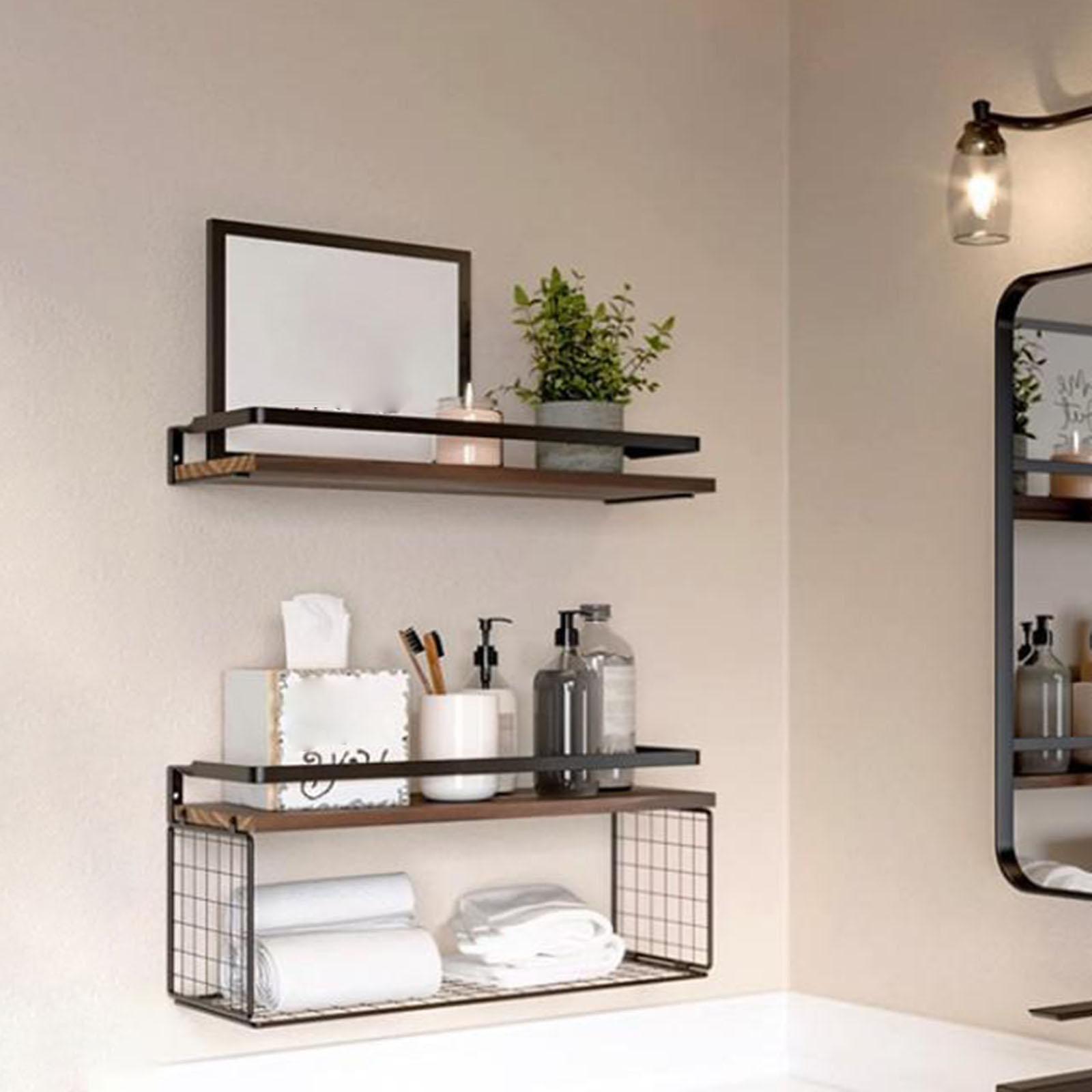 Floating Shelves Wall Shelves with Storage Basket Gifts Paper Holder ...