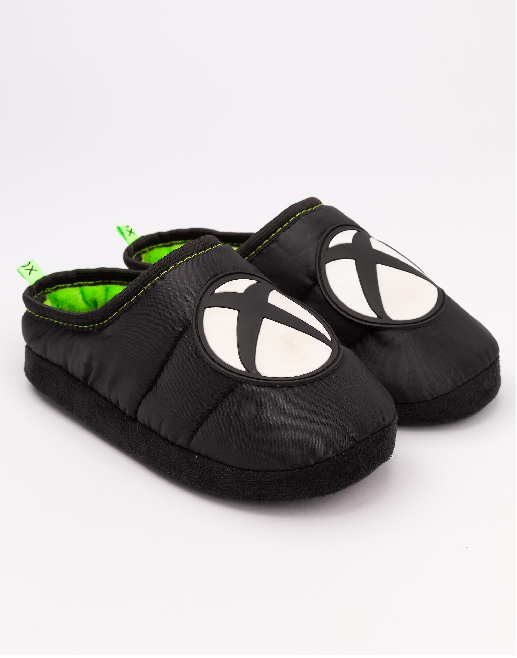 Xbox Boys Mule Slippers Black Logo | Fruugo UK