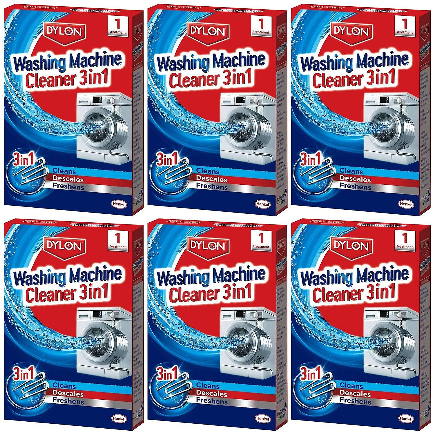 Dylon Washing Machine Cleaner Freshener and Limescale Remover 6 Packs ...