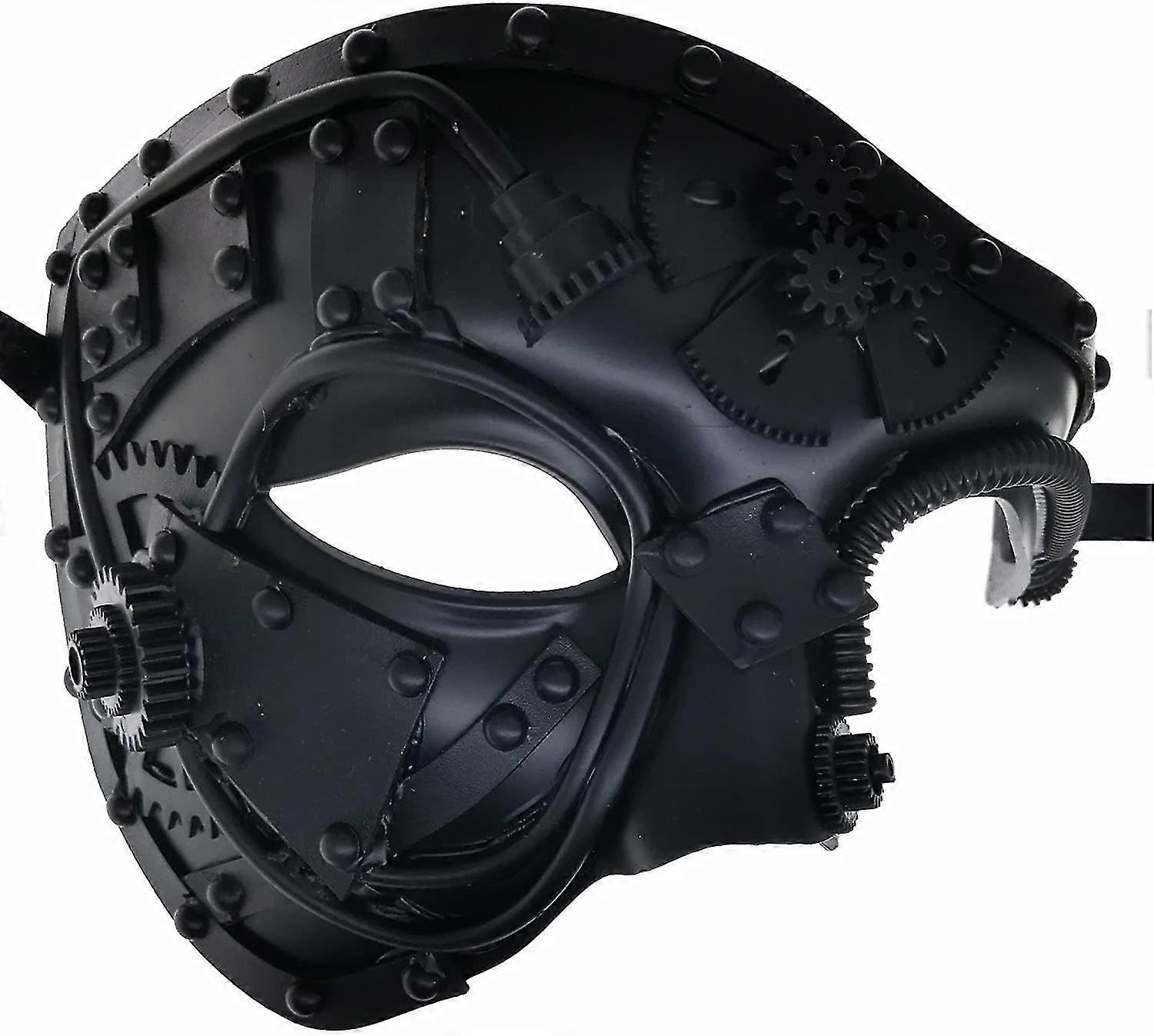 Metal Cyborg Venetian Mask, Masquerade Mask For Halloween Costume Party ...