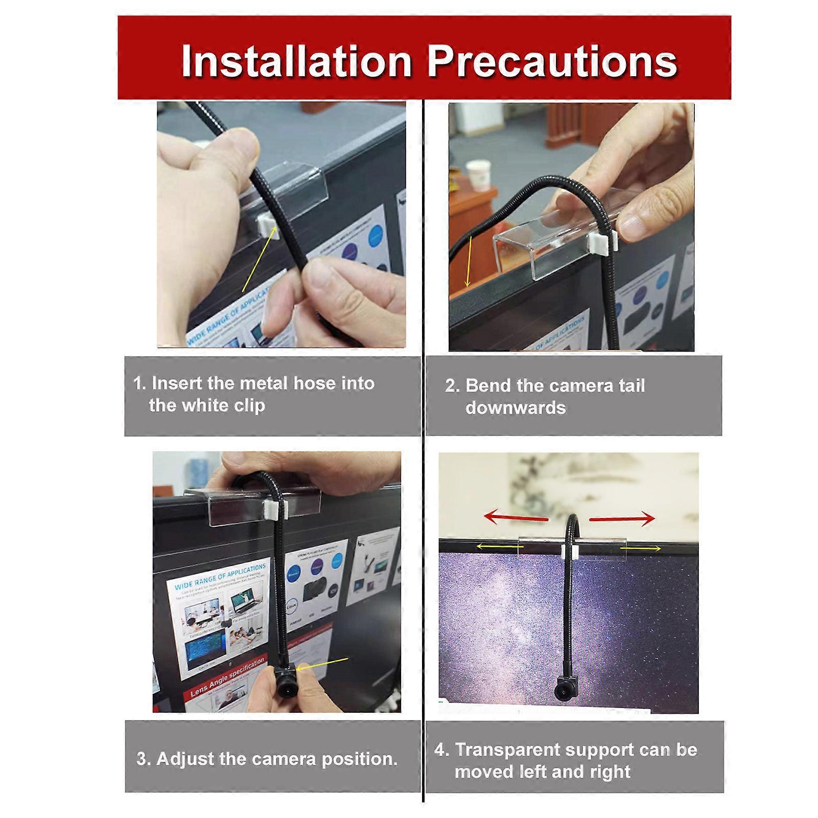 USB Center Webcam for Eye Contact Plug and Play 2MP Middle Screen ...