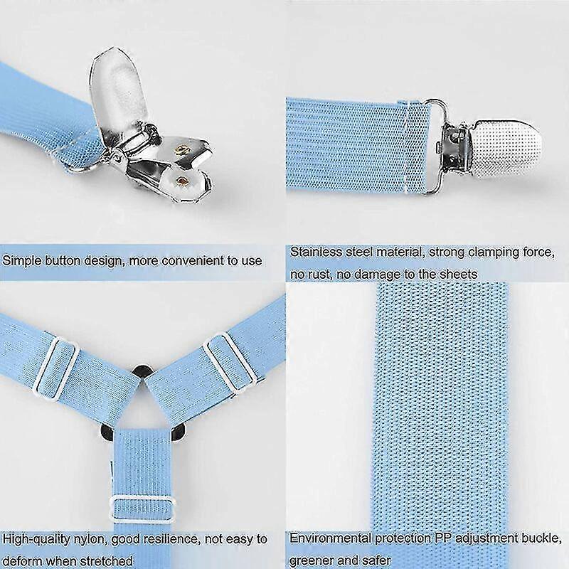 4pcs Adjustable Sheet Fastener Sheet Holder Adjustable Sheet Clip Sheet ...