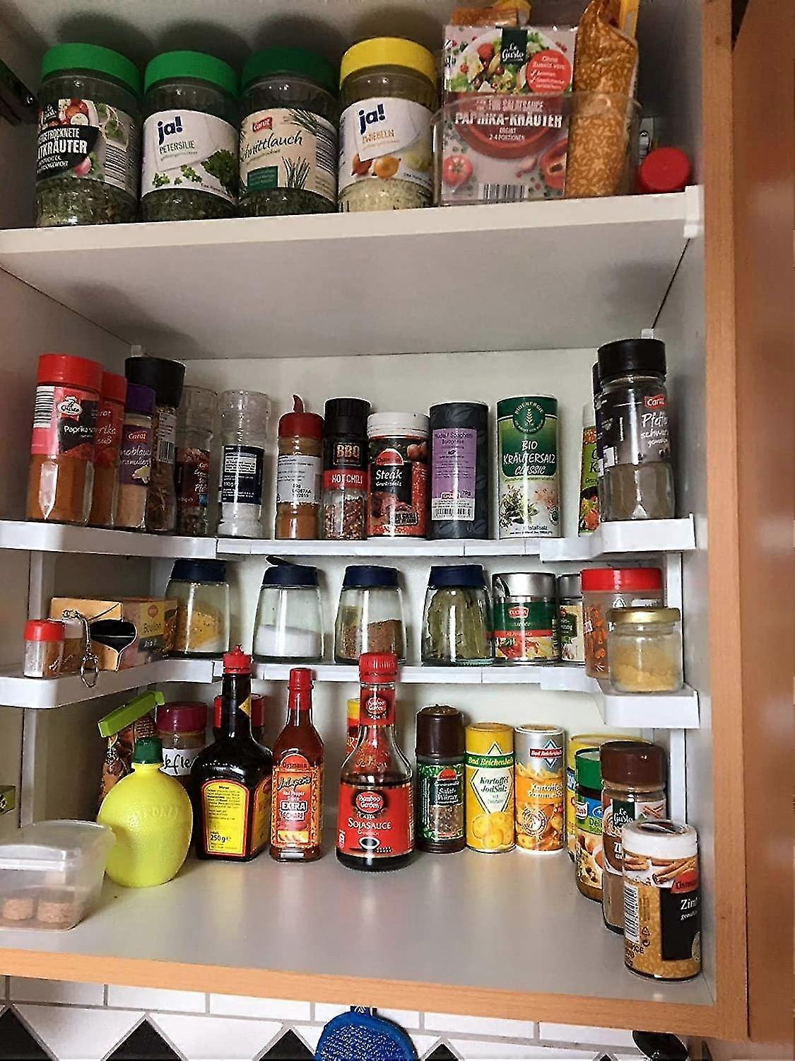 Stackable Shelves For Spice Storage, Stackable Seasoning Spice ...