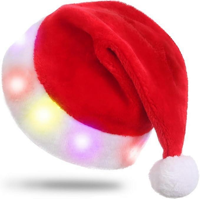 Kids Santa Hat LED Light Up Christmas Hat Santa Claus Hat Santa Hat ...