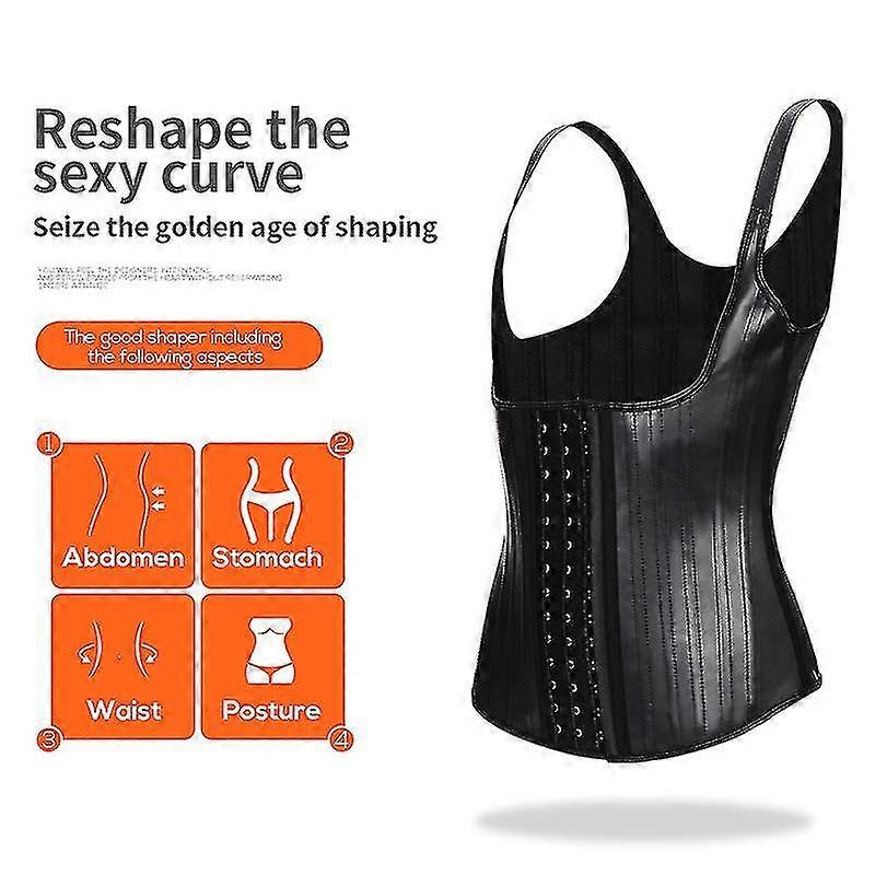 Latex Waist Trainer Women Binders Shapers Modeling Strap Corset Girdles ...