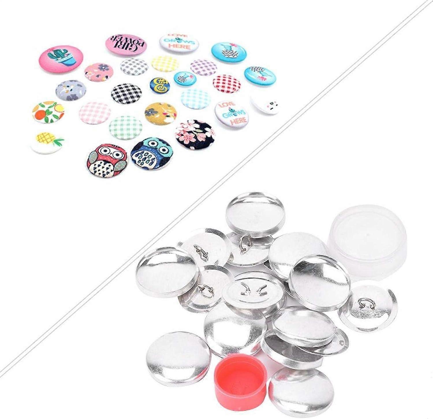Self Cover Buttons, Buttons To Cover with Flat Backs, 10 Set Round ...