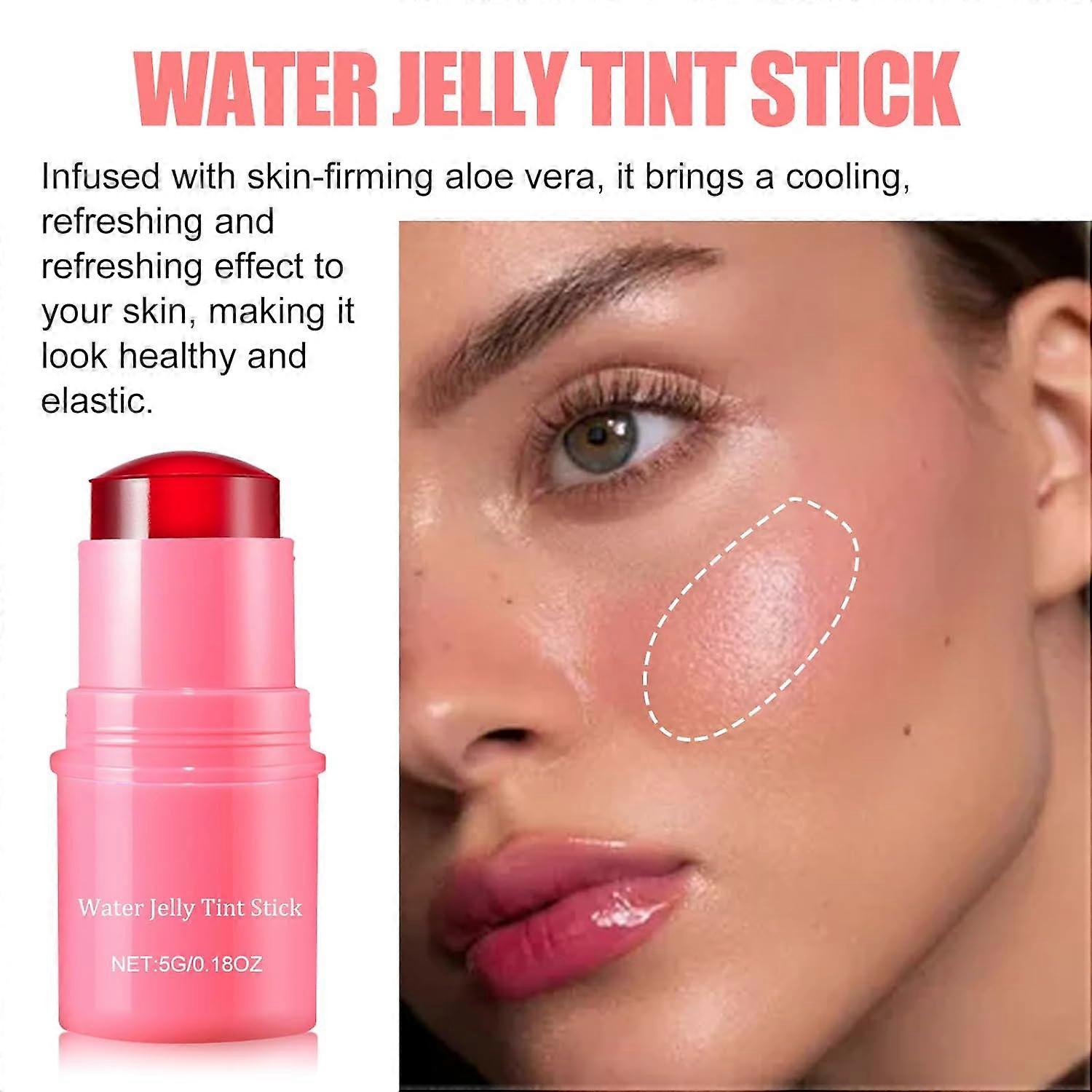 Water Jelly Lip Tint Stick, Makeup Lip Tint Jelly Blush Stick, Sheer ...