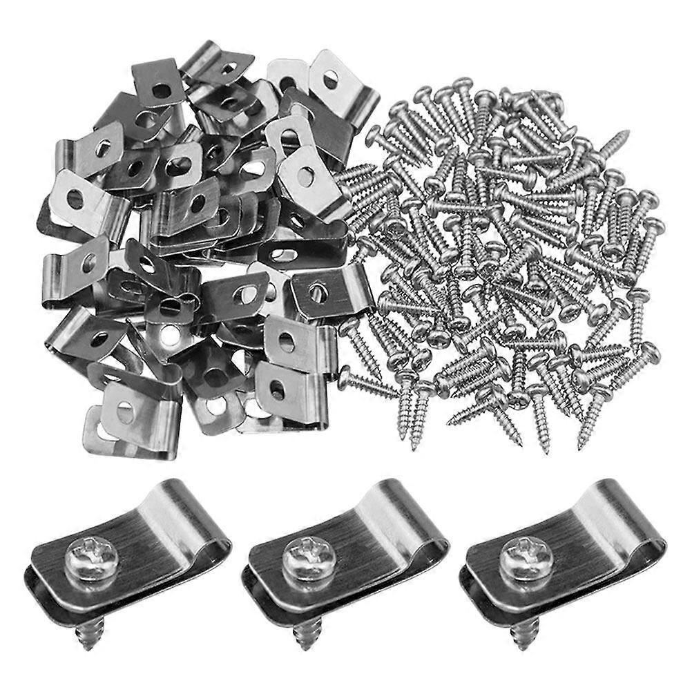 100 Sets of Wire Fence Clamp Heavy Duty Fencing Mounting Clips Wire ...