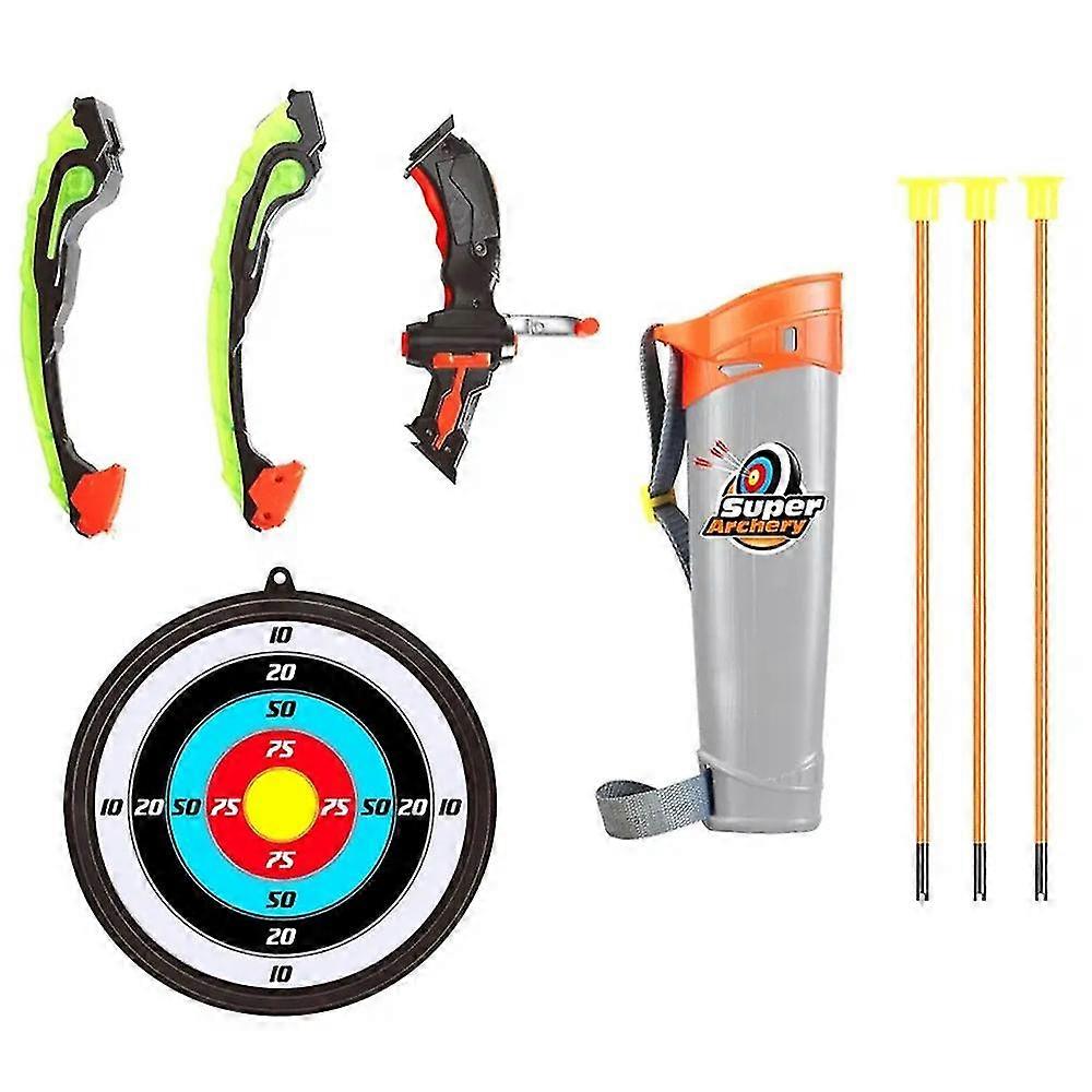 Foldable Bow And Arrow Set Lighting Archery Toys Shooting Competition ...