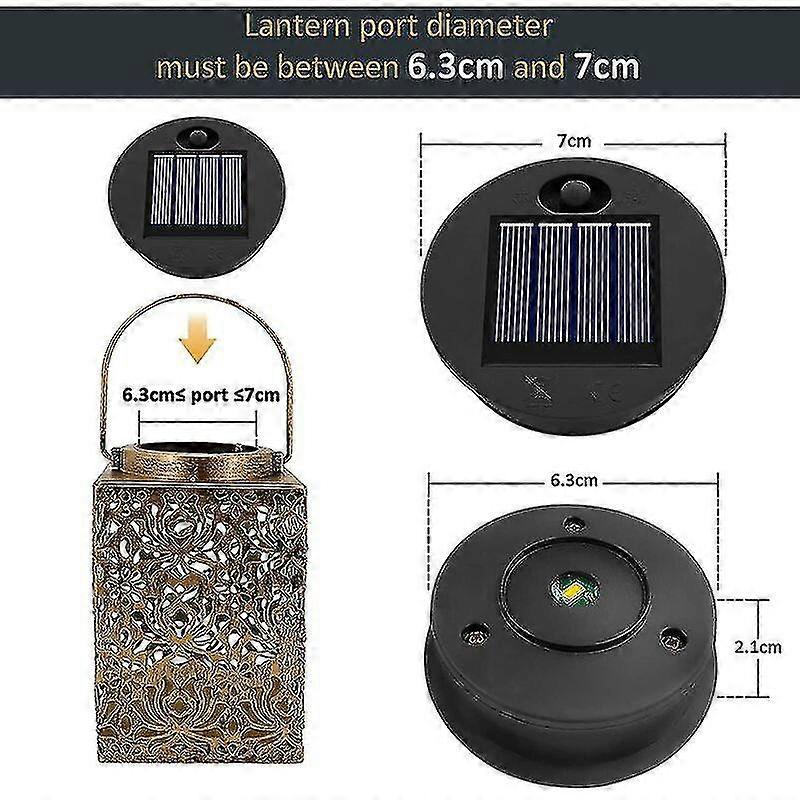 Solar Lantern Replacement Light 7cm, Warm White, Solar Covers ...