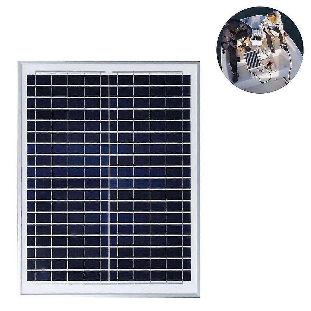 20 Watt Solar Panel 18 Volt Monocrystalline Portable Solar Panel To ...