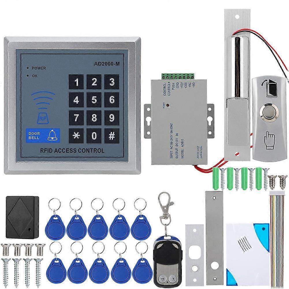 Door Access Entry System Magnetic Lock Remote Control Doorbell Power ...