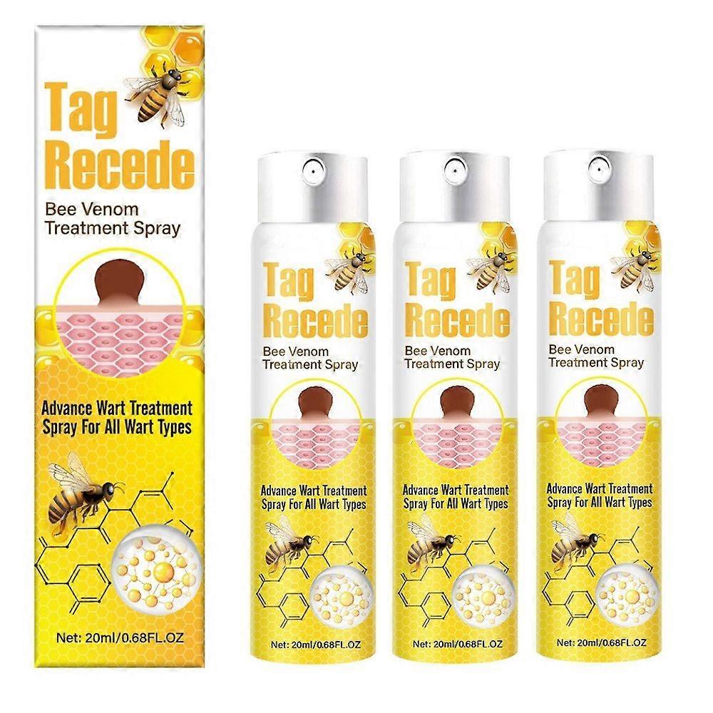 Bee Venom Spray, Bee Venom Anti-Wart Spray, 2025 New Tag Recede Bee ...