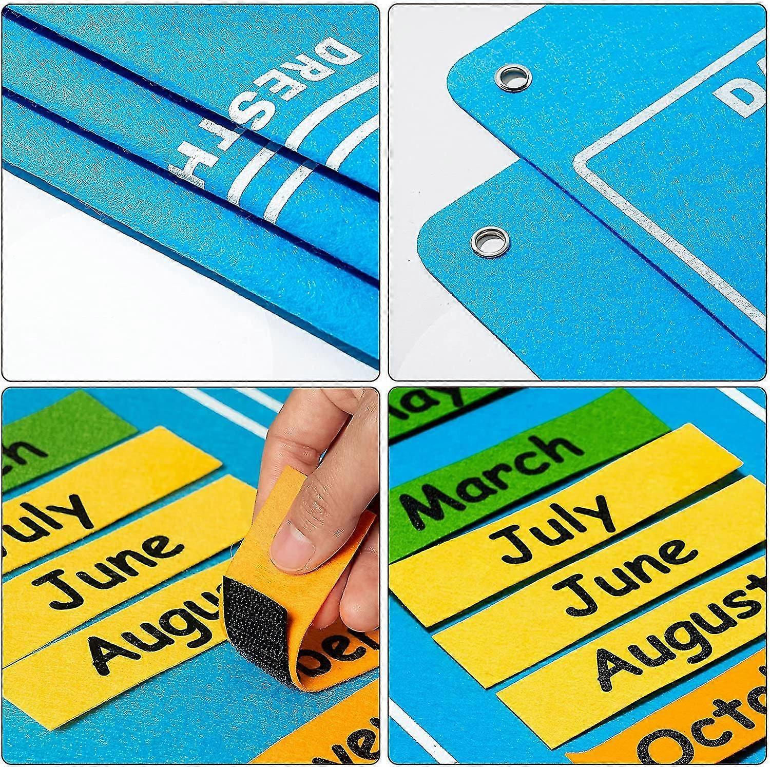 My First Daily Calendar Time Weather Season Chart For Toddlers Early ...
