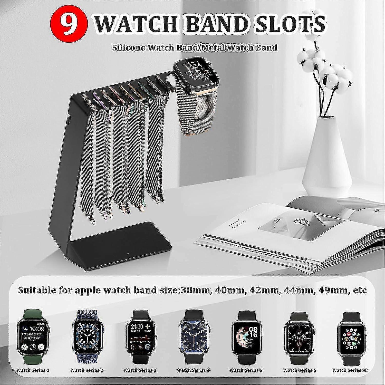 Stainless Steel Apple Watch Band Organizer Desk Hanger with Charging ...