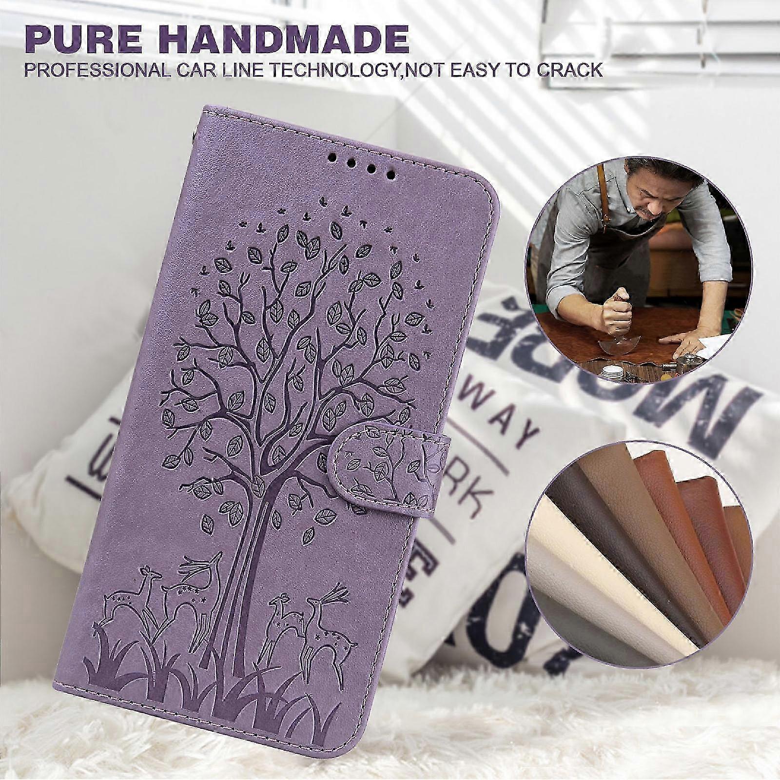 Fitted Leather Flip Phone Case for Nokia G20 G10 6.3 with Tree and Deer ...