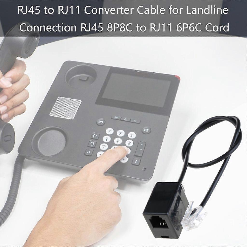 Easy to Use Networking to Telephone Adapter RJ45 to RJ11 Cable 35cm/13 ...