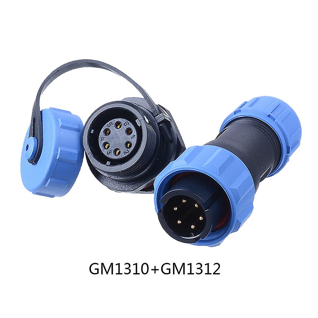Female plug male socket waterproof Connector 2/3/5/6/9-pin Plug socket ...
