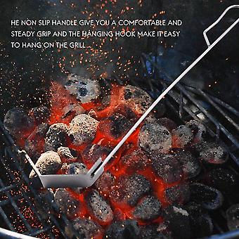 Stainless Steel Charcoal Ash Rake BBQ Ash Tool Rake Poker for Charcoal ...