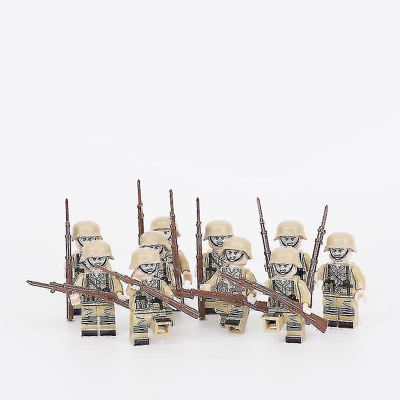 24 Pcs Figures Building Blocks - France German Soviet Us Uk Soldiers ...