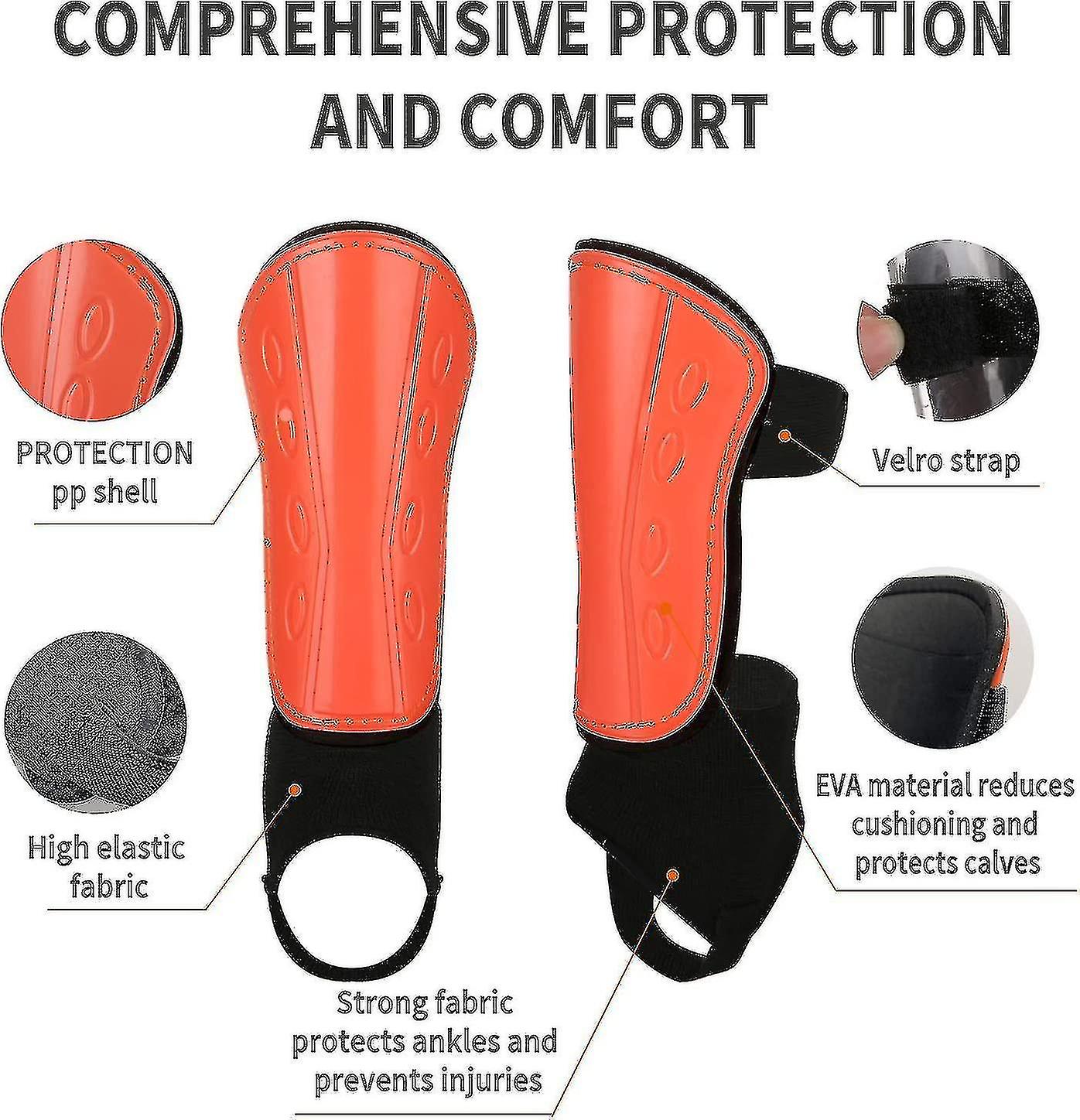 Soccer Shin Guards, Slip And Slide Protective Soccer Gear For Youths ...