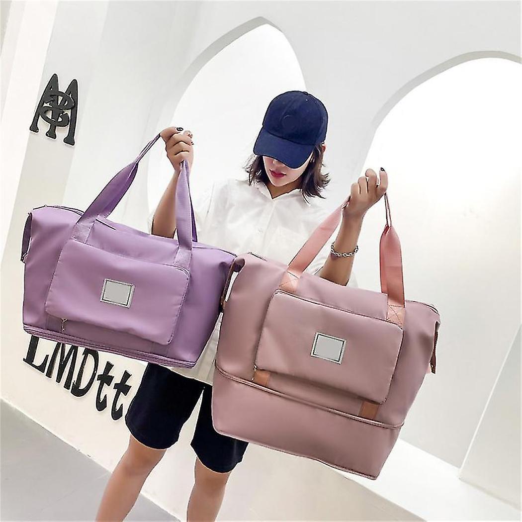 Foldable Travel Bag For Sports Yoga Waterproof Expandable Handbag With ...