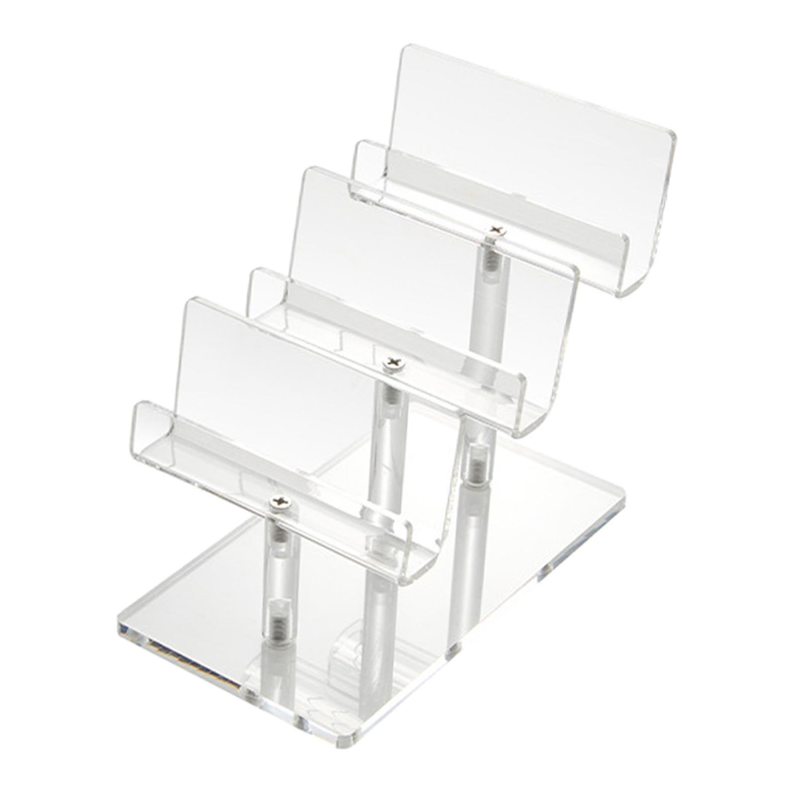 Step Acrylic Wallet Purse Display Container Rack For Shelving Bottle Cd ...