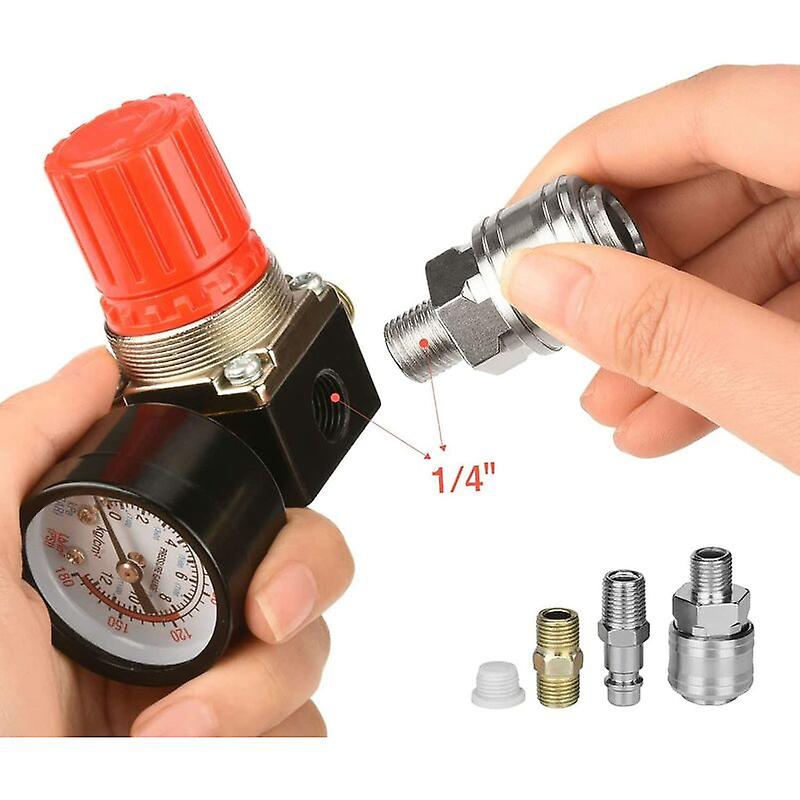 One Piece 1/4 4 Hole Compressed Air Regulator - Compressed Air Pressure ...
