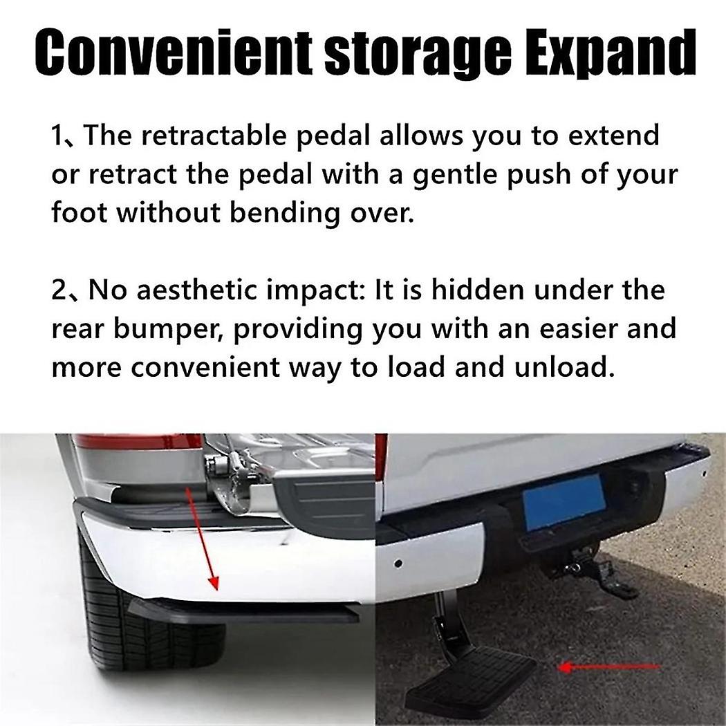 Retractable Back Rear Bumper Foot Step -step Bedstep For 2012-2021 ...