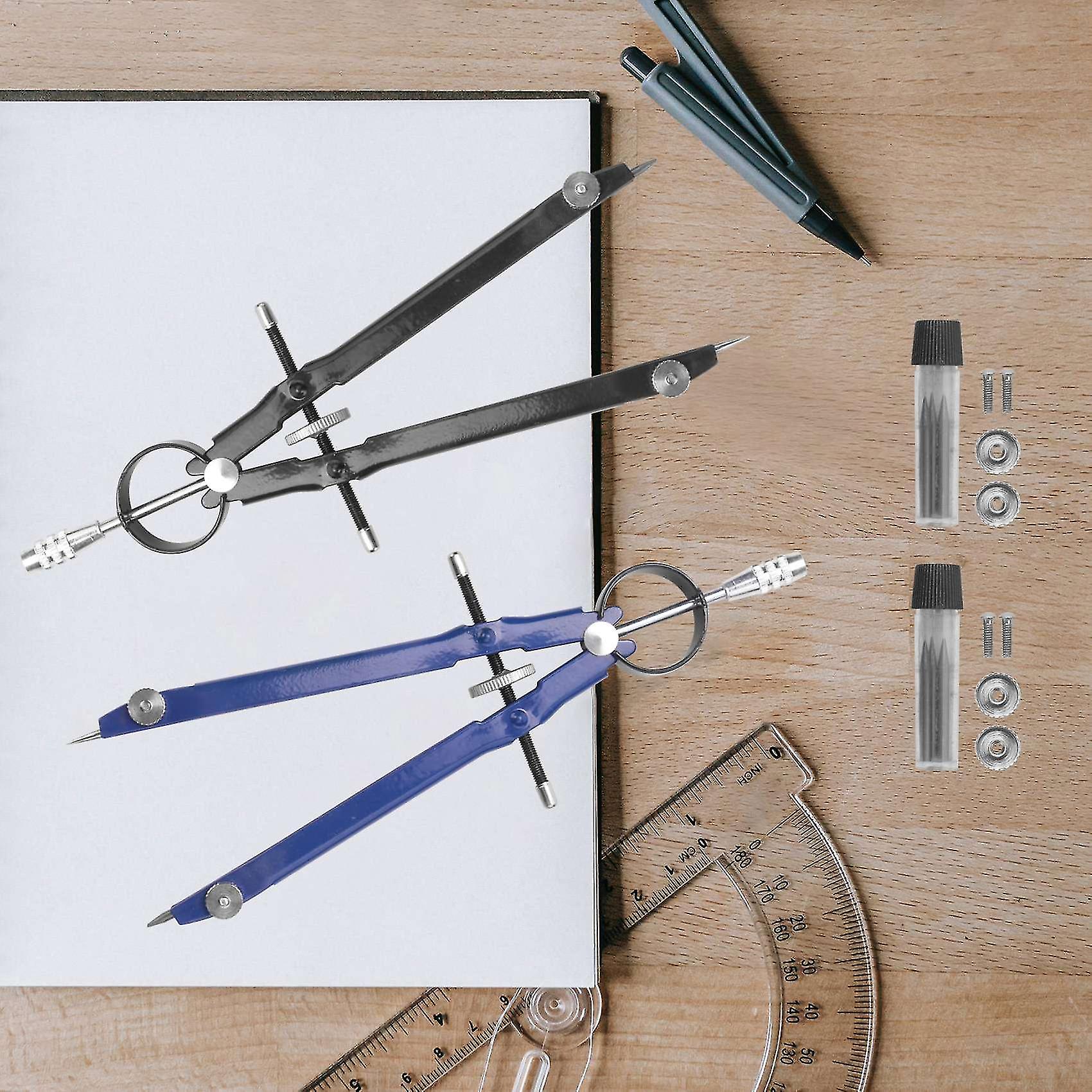 Professional Compass With Lock, Compass For Geometry, 6inch Bow Compass ...