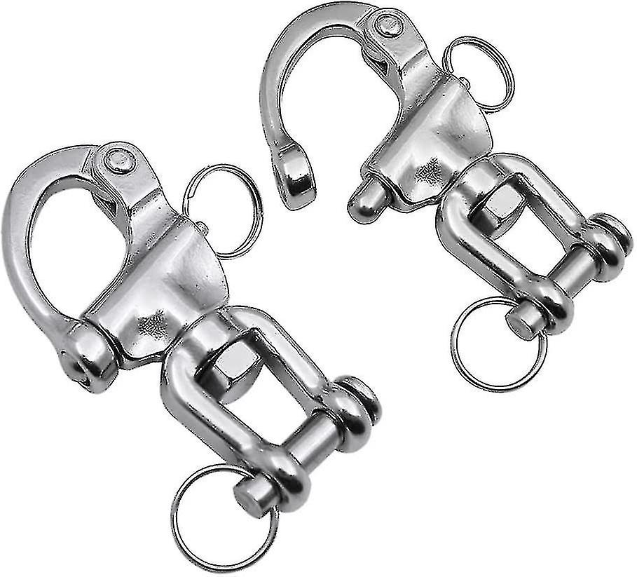 Snap Shackle, 2 Pieces Stainless Steel Snap Shackle Panic Hook Quick ...