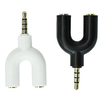Schianvex Y-Shape AUX Headphone Splitter - Headphone Dual Audio Adapter ...