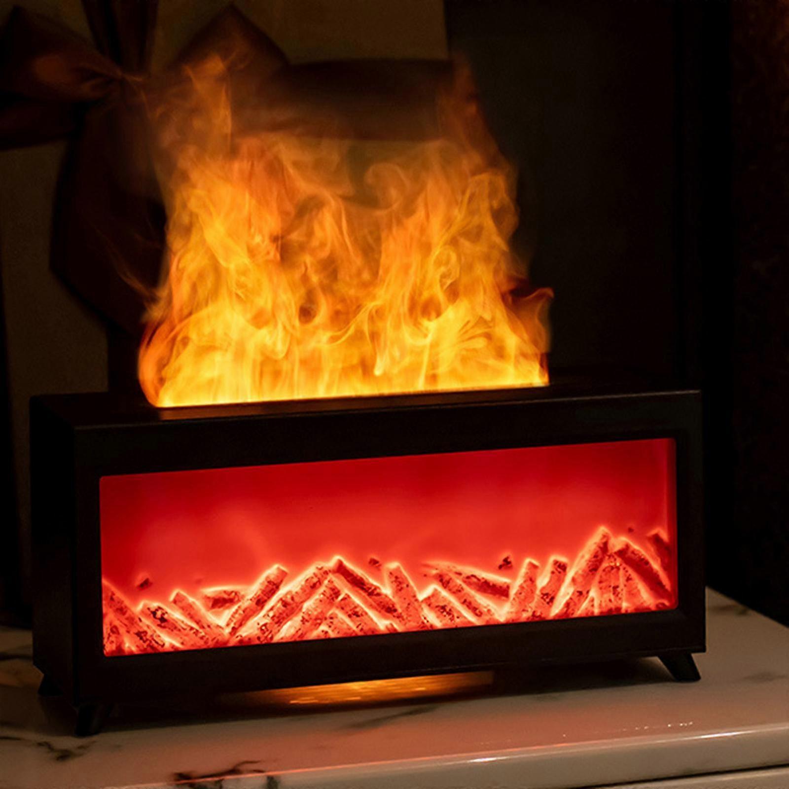 Flame Humidifier Fireplace Flame Diffuser for Desktop Office Decor Home ...