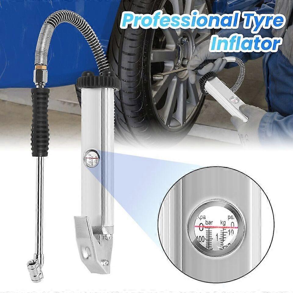 Professional Garage Air Line Tyre Inflator Inflater Pump & Pressure ...