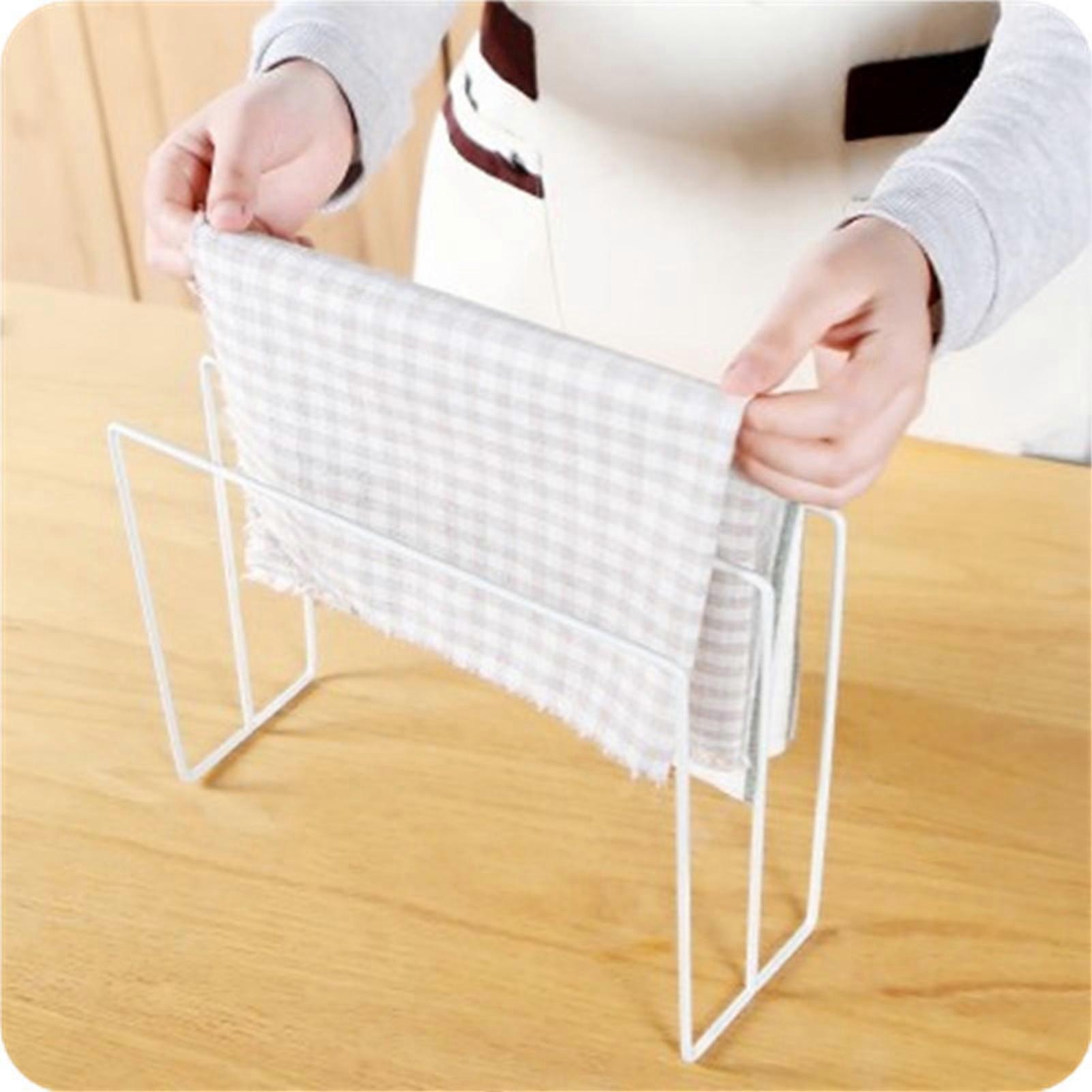 Kitchen Countertop Dishcloth Drying Rack Iron Dishcloth Towel Holder ...