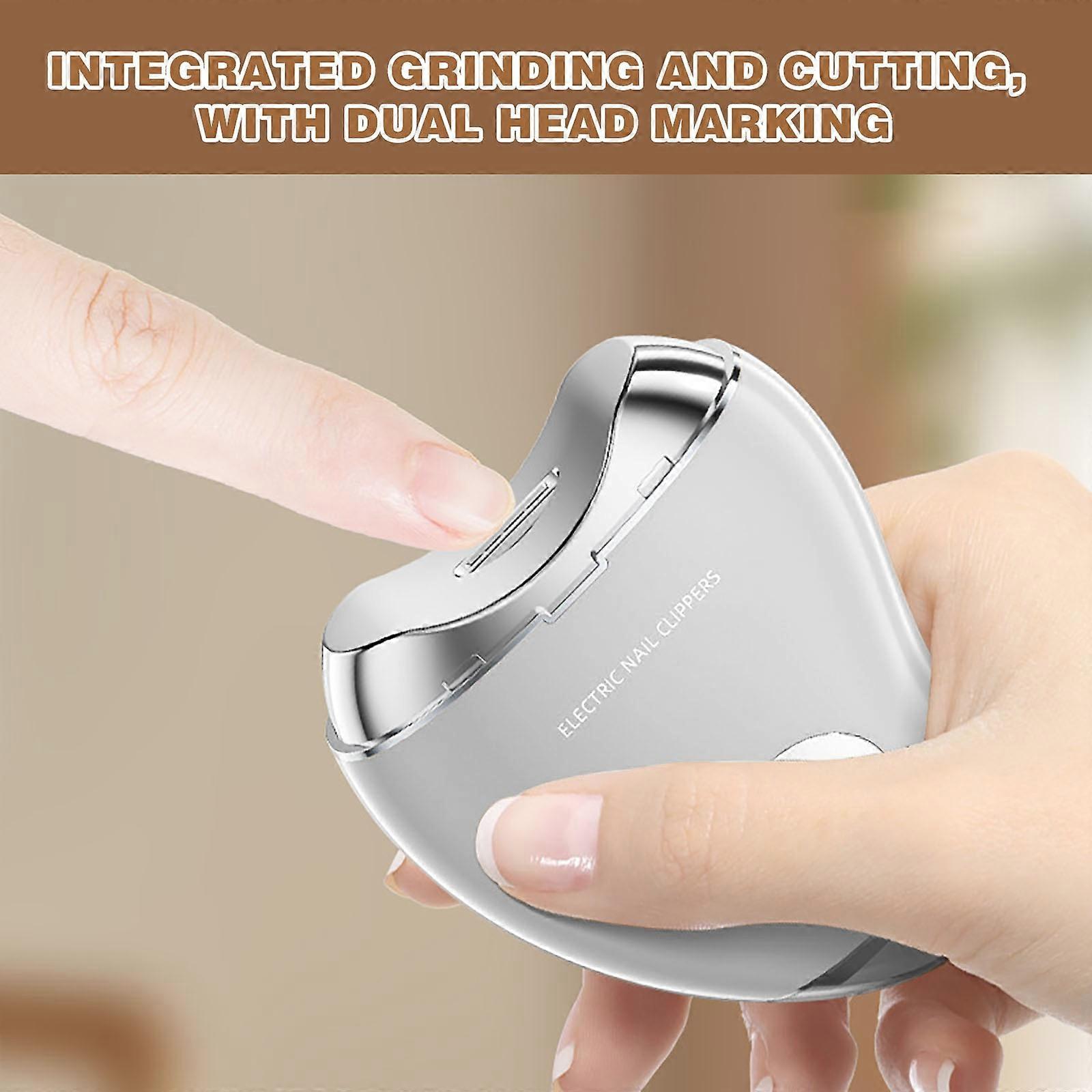 Adult electric nail clippers: special for toenails, double-ended nail ...