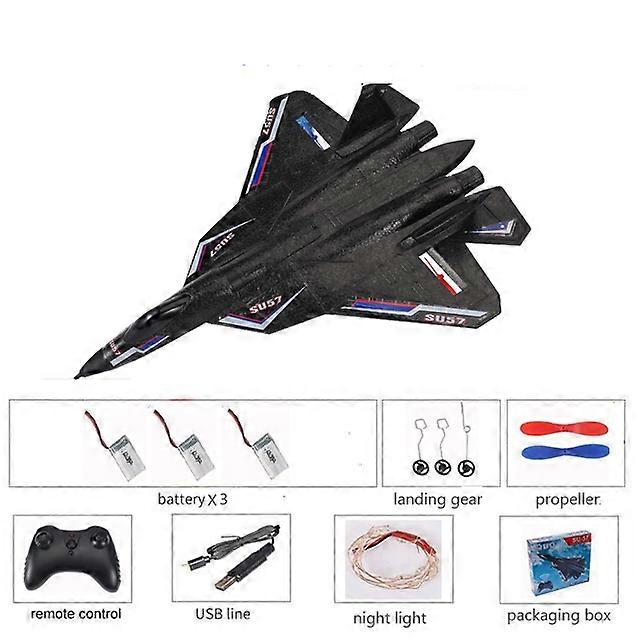 2024 New SU57 Rc Plane Radio Controlled Airplane With Light Fixed Wing ...