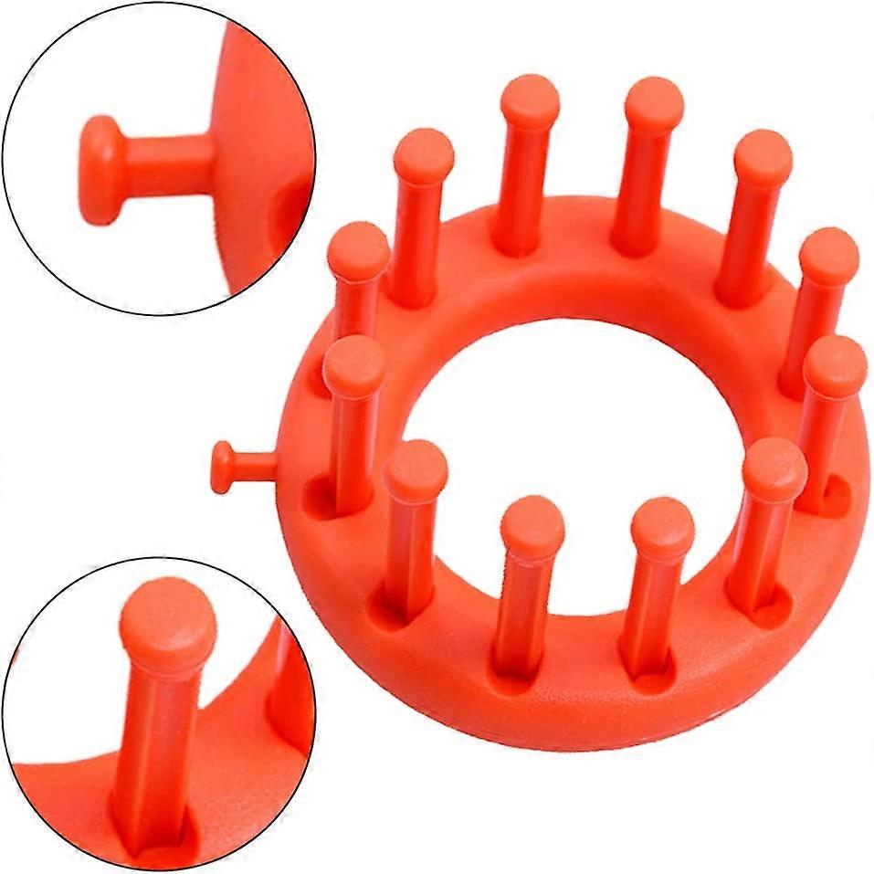 12 Peg Flower Knitting Loom, Small Round Knitting Loom for Spool Hat ...