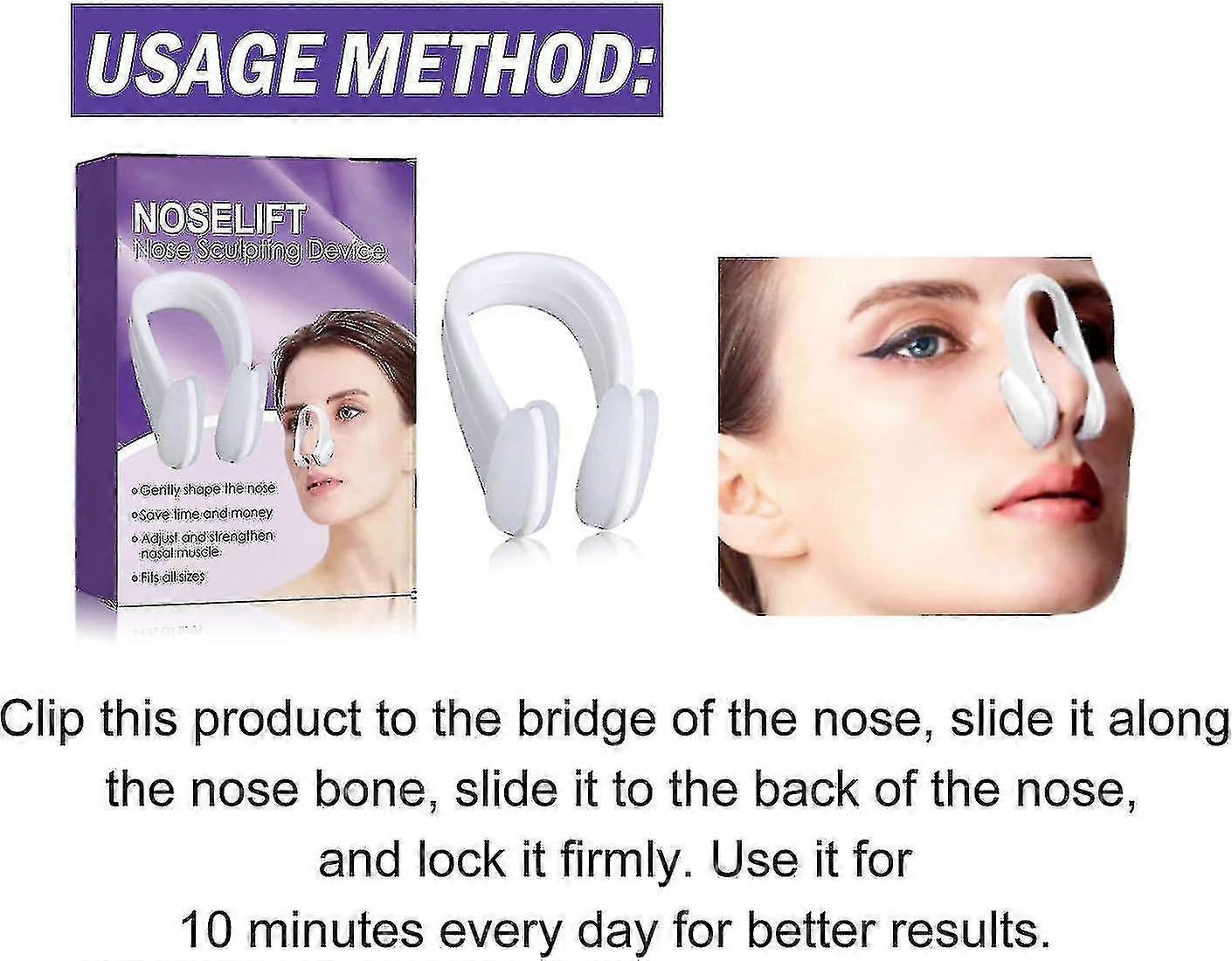 Nose Sculpting Device, Nose Shaper Clip, Nose Up Lifting Clip, Nose ...