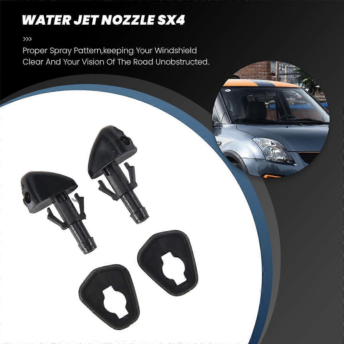 2X Car Windshield Washer Wiper Water Jet Nozzle for Swift Alto SX4 ...