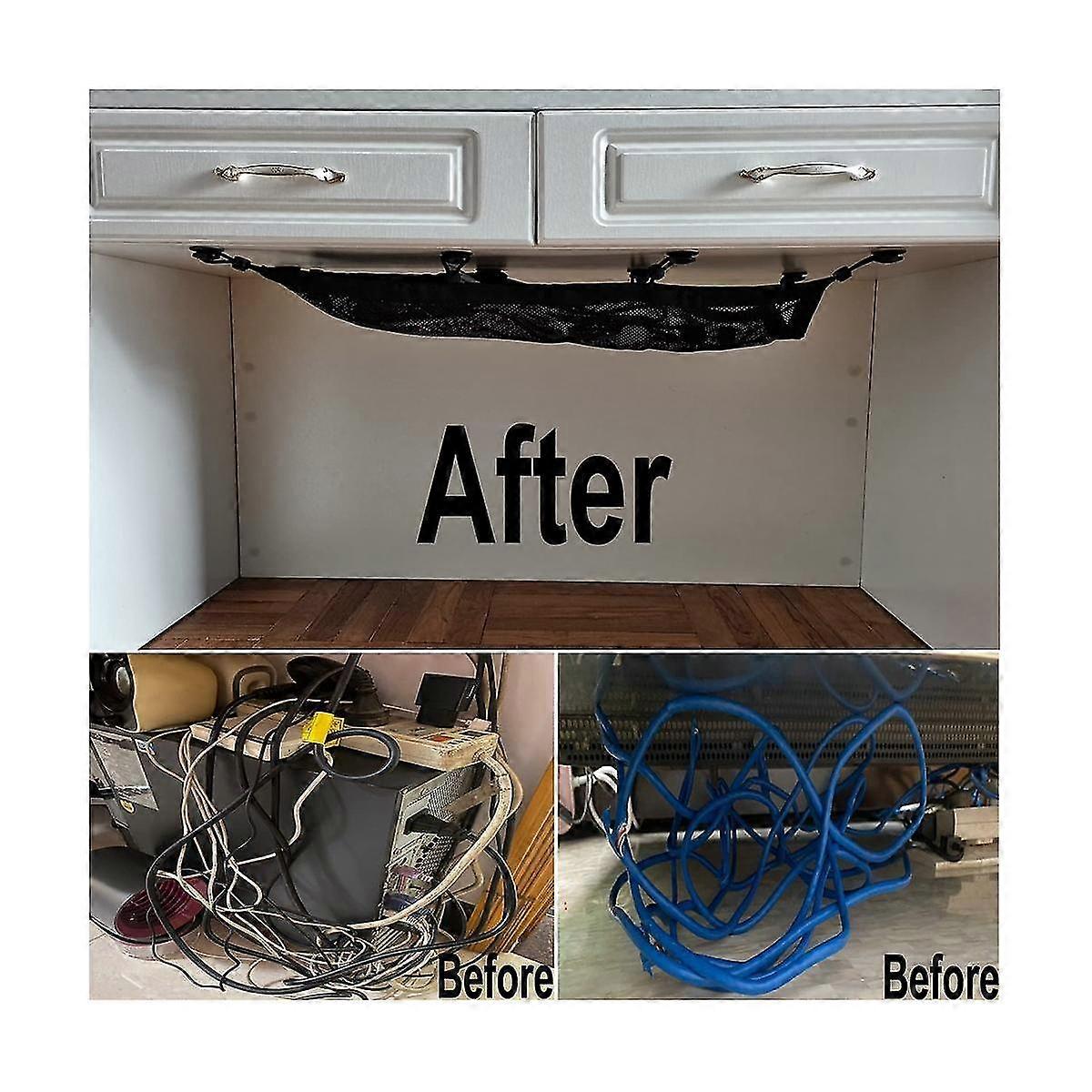 Net Under Desk, Extra Cable Net, Flexible Privacy Mesh Net, Under Desk ...