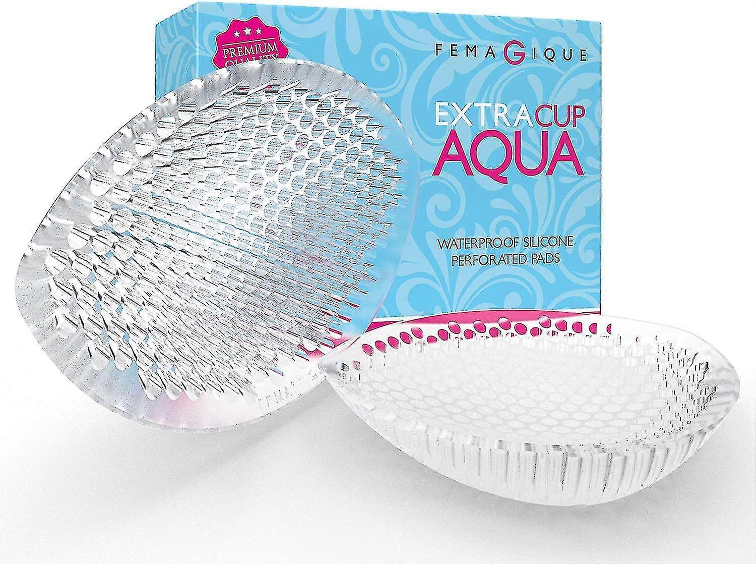 Silicone Bra Pads Inserts Cups - Waterproof Perforated Breast Padding ...