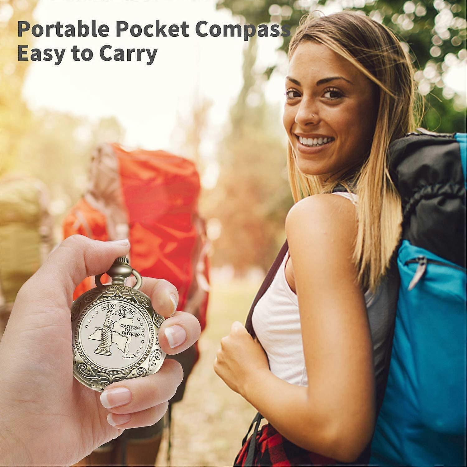 Compass, Camping Compass Metal, Pocket Compass, Waterproof Compass ...