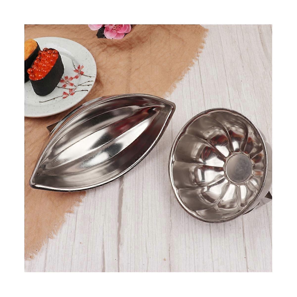 Japanese-Style Stainless Steel Boat-Shaped Egg-Wrapped Rice Mold Rice ...