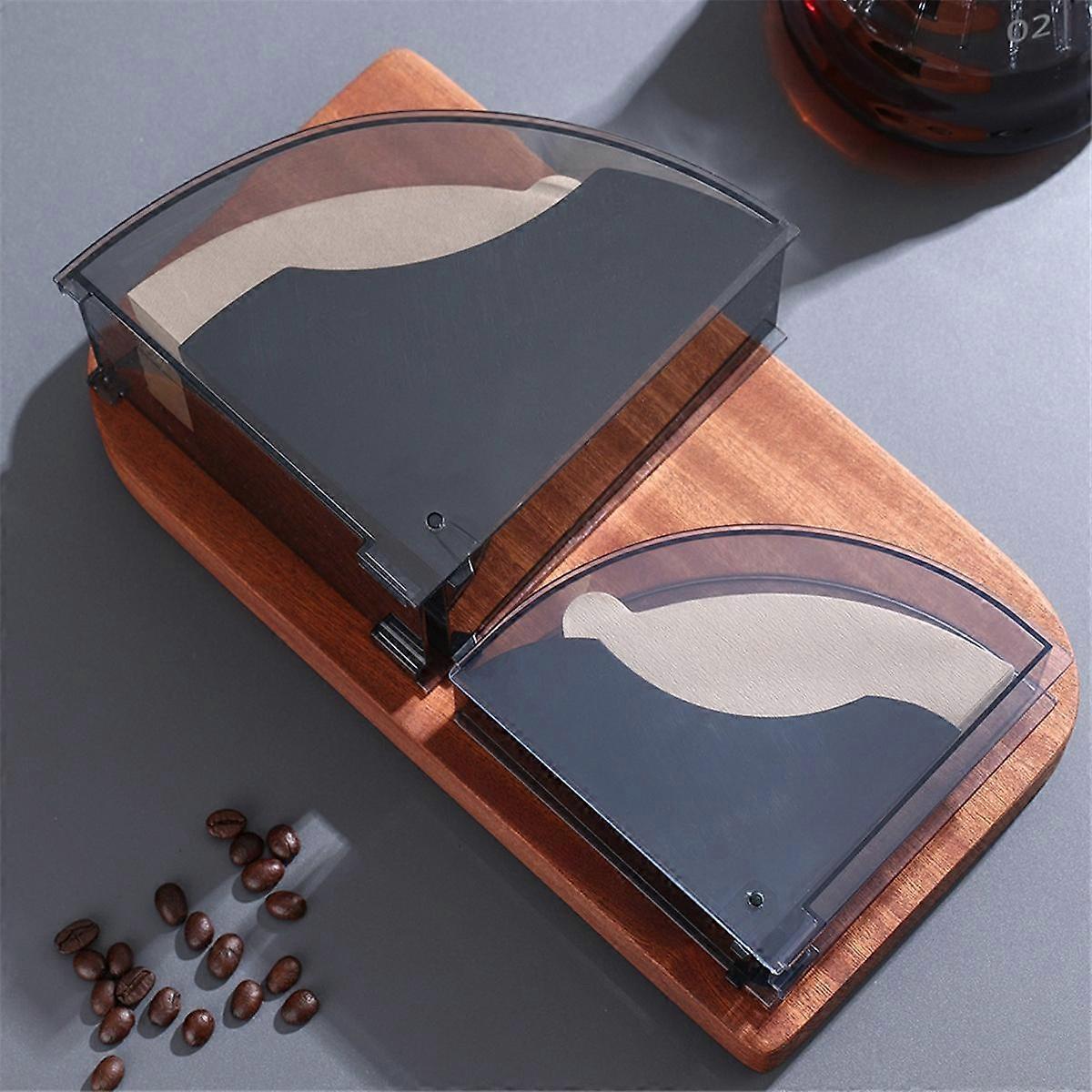 Hand Brewed Coffee Filter Paper Storage Box Fan-Shaped Filter Paper Box ...