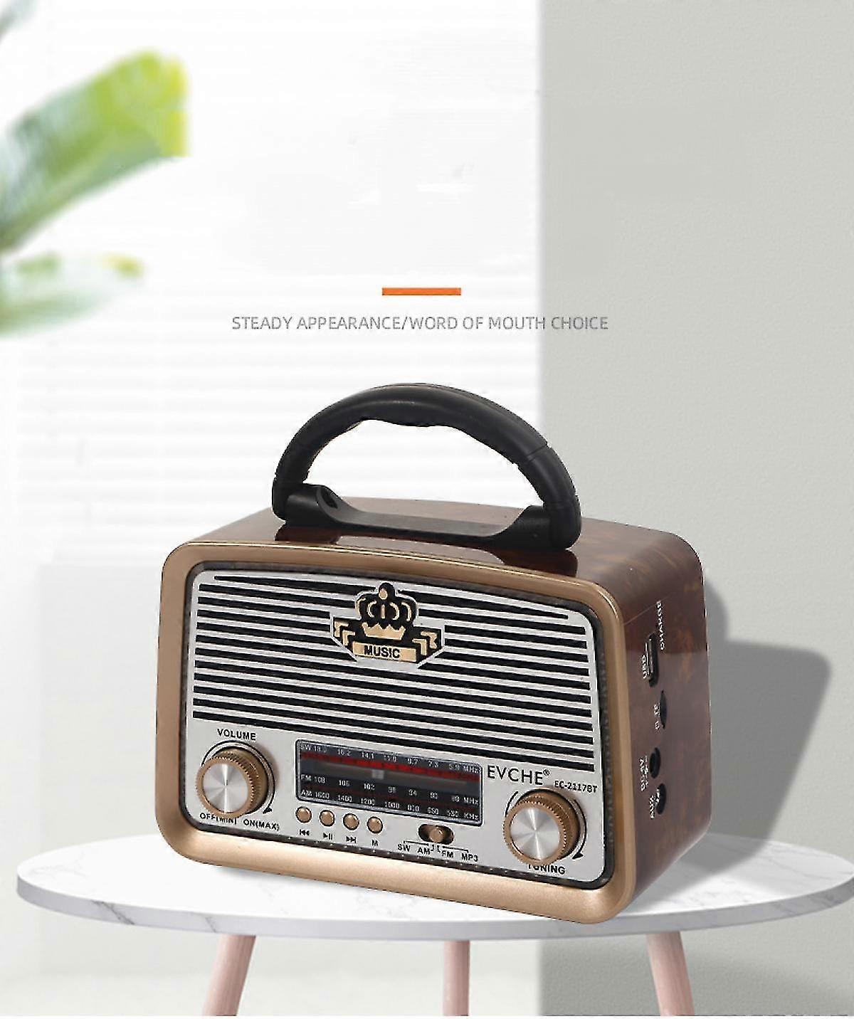 Veeki FM Radio Vintage Radio Retro Radio Portable Radio Kortvågsradio ...