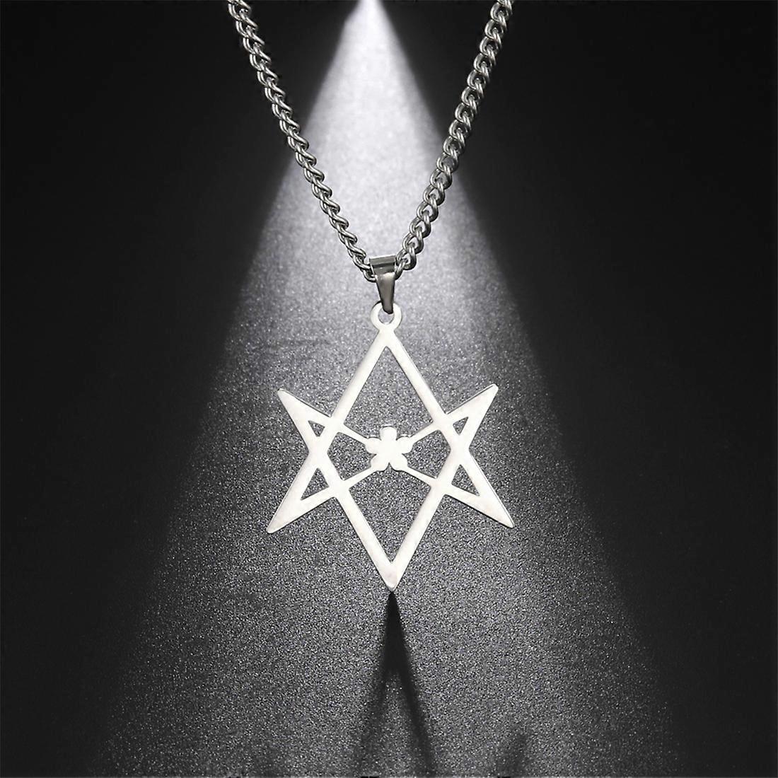Thelema Hexagram Necklace Stainless Steel Classic Sacred Religious ...
